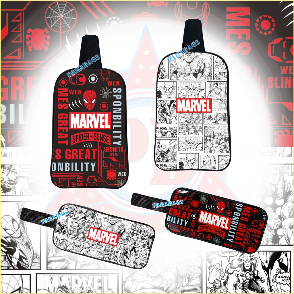 Premium Quality Marvel Pencil Case Kids Character Pencil Case | Shopee ...