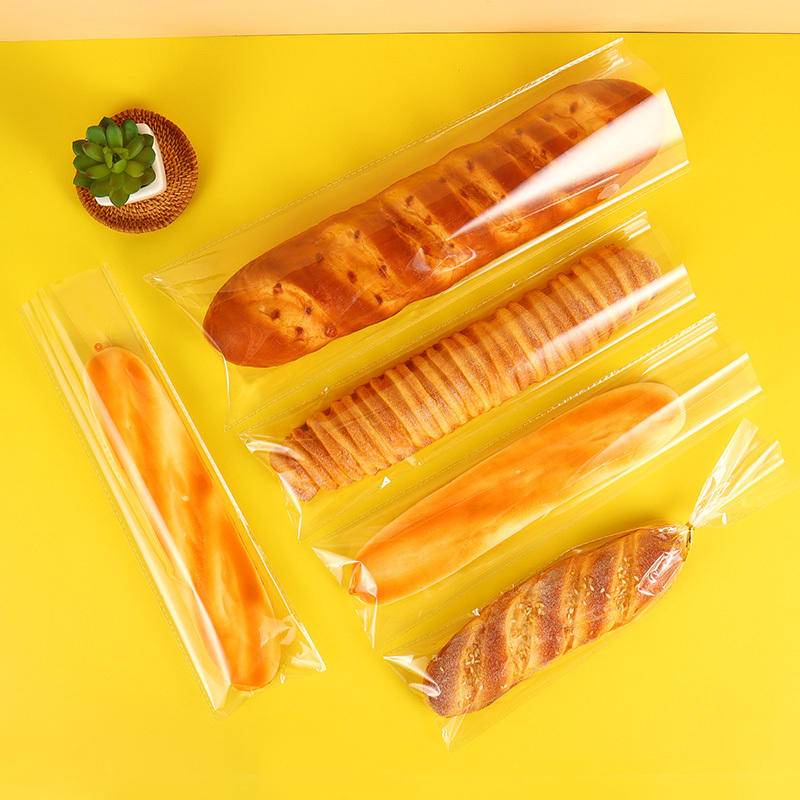 Bag ng bread bag na mahabang transparent na nagyelo ng baking bag puff ...