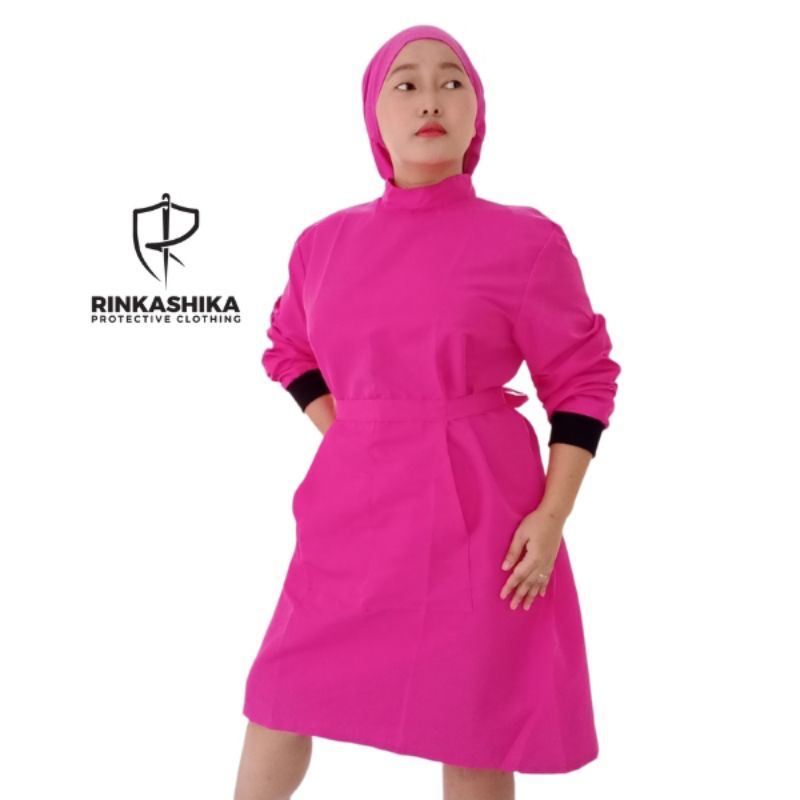 "Basic" UNISEX Water Repellent Microfiber Isolation Gown Lab Gown Smock ...