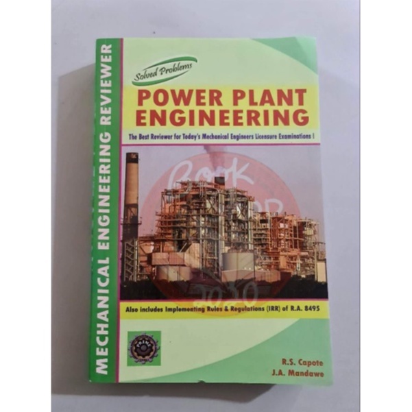 Power Plant Engineering by:Capote | Shopee Philippines
