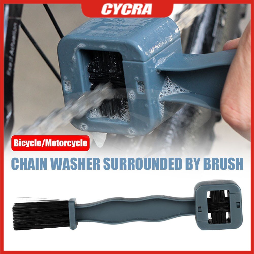 Bicycle MTB Bike Motorcycle Chain Plastic Brush Surrounded Cleaning ...