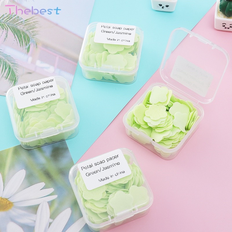 Thebest 100PCS Disposable Soap Paper Travel Soap Paper Washing Hand ... Thebest 100PCS Disposable Soap Paper Travel Soap Paper Washing Hand ...