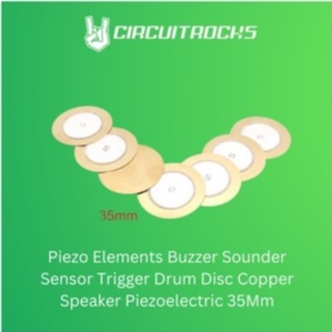 Circuitrocks Piezo Elements Buzzer Sounder Sensor Trigger Drum Disc ...