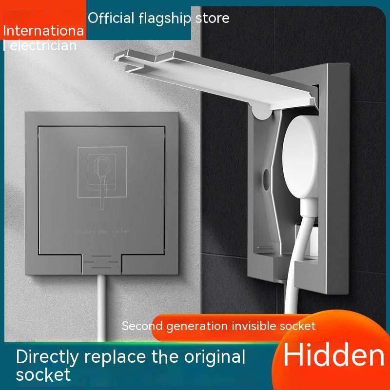 86 Type Concealed Hidden Five-Hole Socket Household Embedded ...