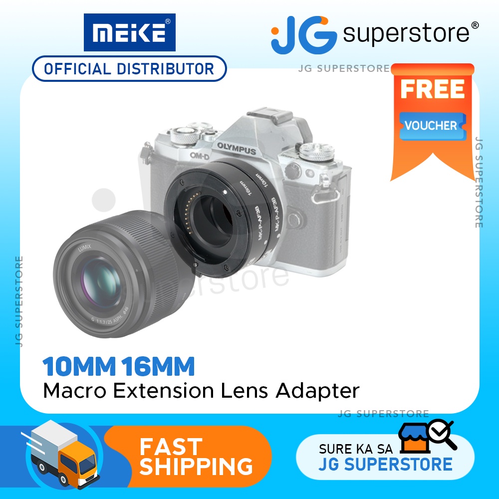 Meike MK-P-AF3B Auto Focus Macro Extension Tube Set Ring For Panasonic ...