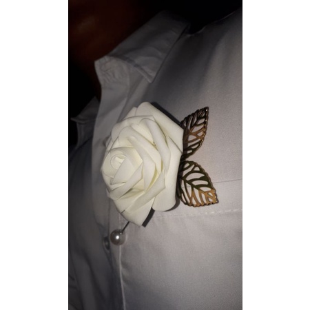 Corsage Brooche Pin Buttoniere for Chest Wedding Elegant Minimalist ...