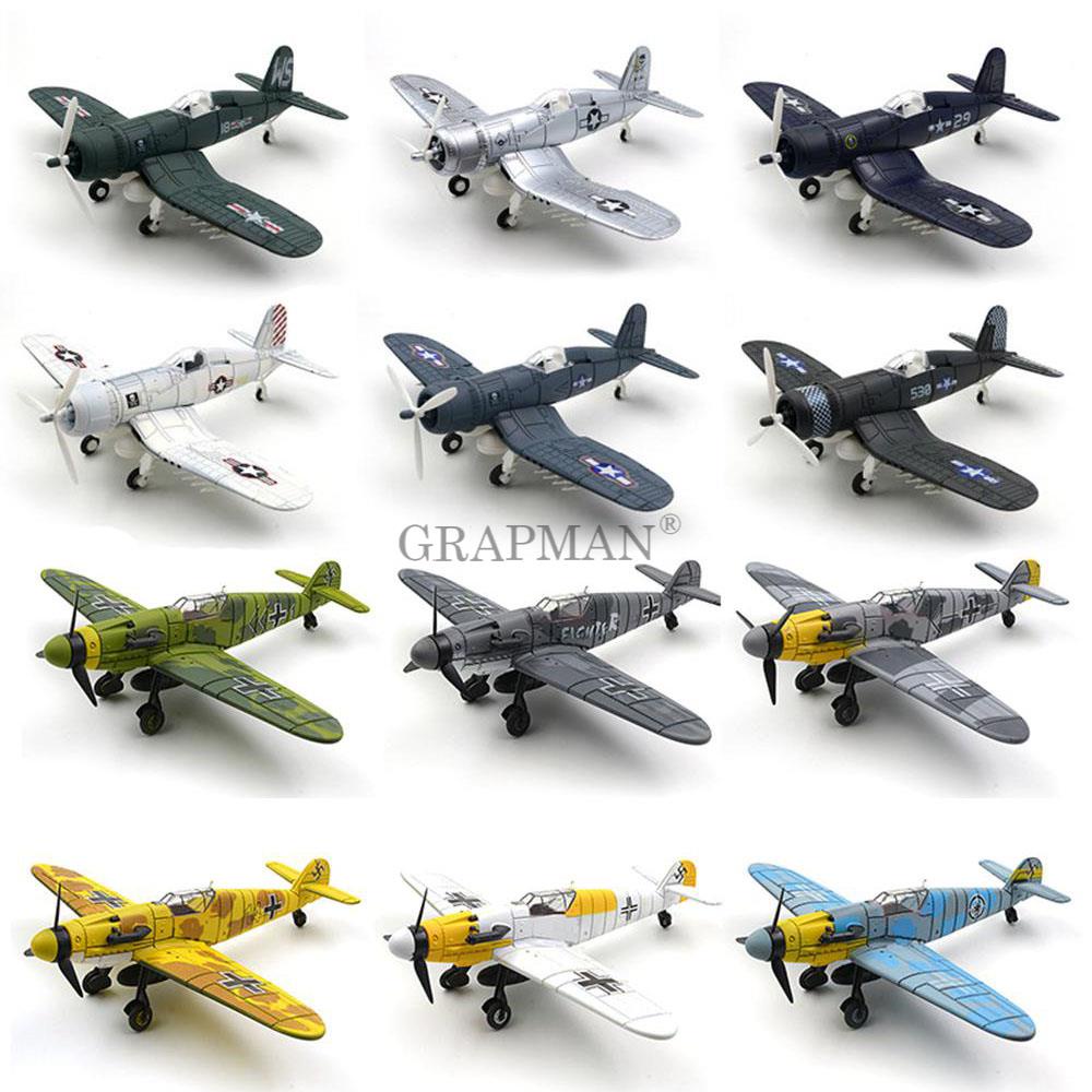 1/48 Wwii German Bf109 Uk Hurricane Fighter 4d Assemble Fighter ...