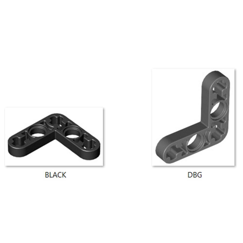 LEGO Technic: Liftarm, Modified Bent Thin L-Shape 3x3 (3 pieces per ...