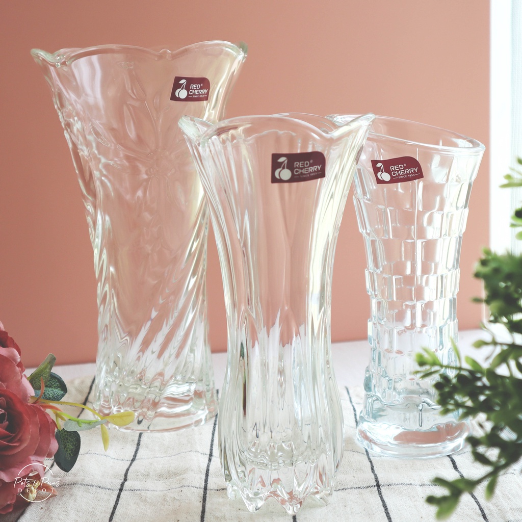 Red Cherry Glass Flower Vase | Shopee Philippines