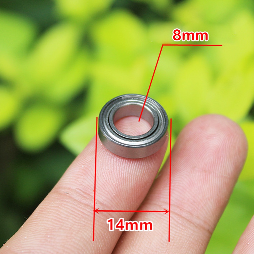 10pcs Dual Metal Thin Wall Groove Deep Groove Radial Ball Bearing 8 X ...