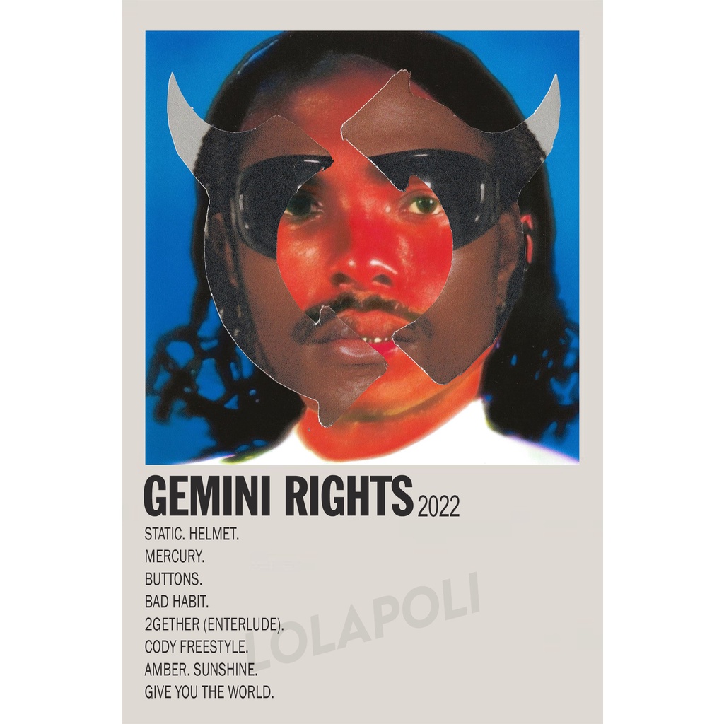 Gemini Rights Album Cover Poster - Steve Lacy | Shopee Philippines