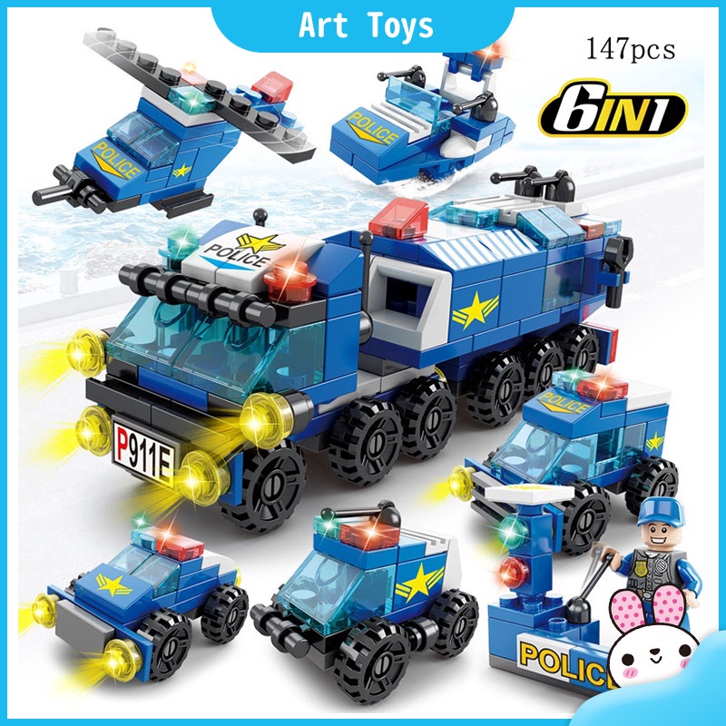 Mini Pretend Playset Building Blocks For Kids City Series Blocks Toys ...