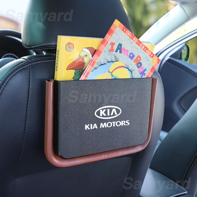 Car rear seat storage box trash can organizers For Kia Ceed Cerato Niro ...