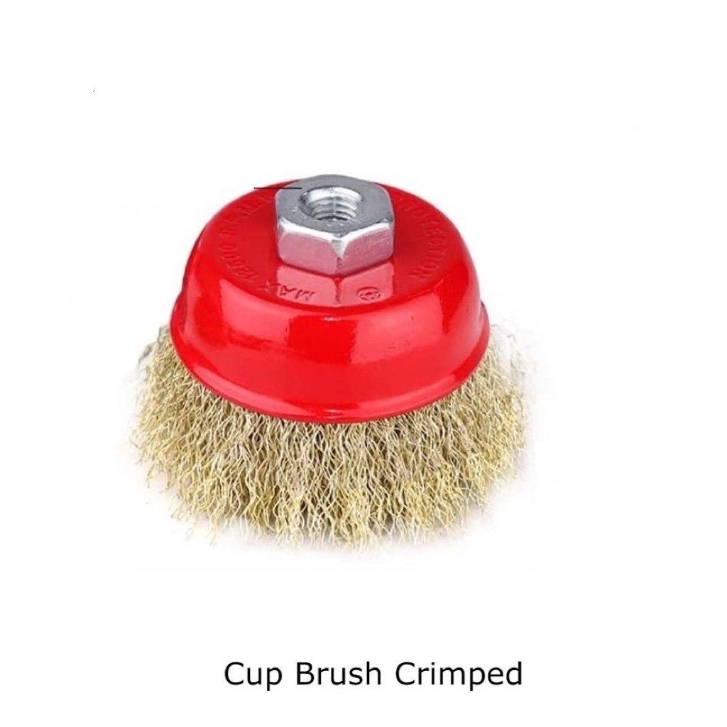 WIRE WHEEL BRUSH TWISTED KNOTTED CUP BRUSH FOR GRINDERS INDUSRIAL COP ...