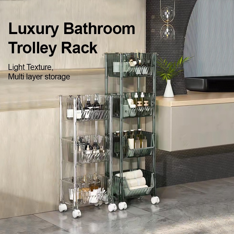 Bathroom Shelf Punch Storage Rack Storage Rack with Wheels Storage Rack ...
