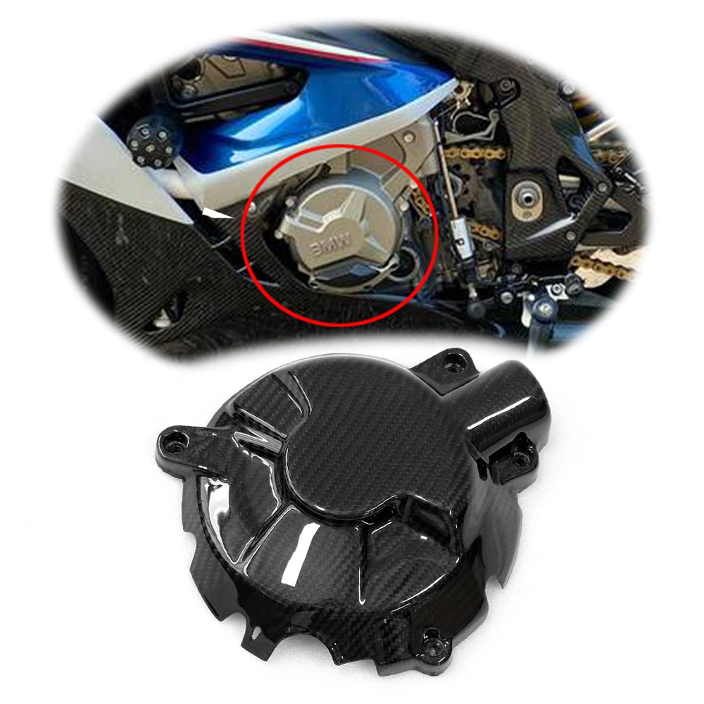 100% Carbon Fiber Pre-preg 3K Motorcycle Engine Cover Protector Engine ...