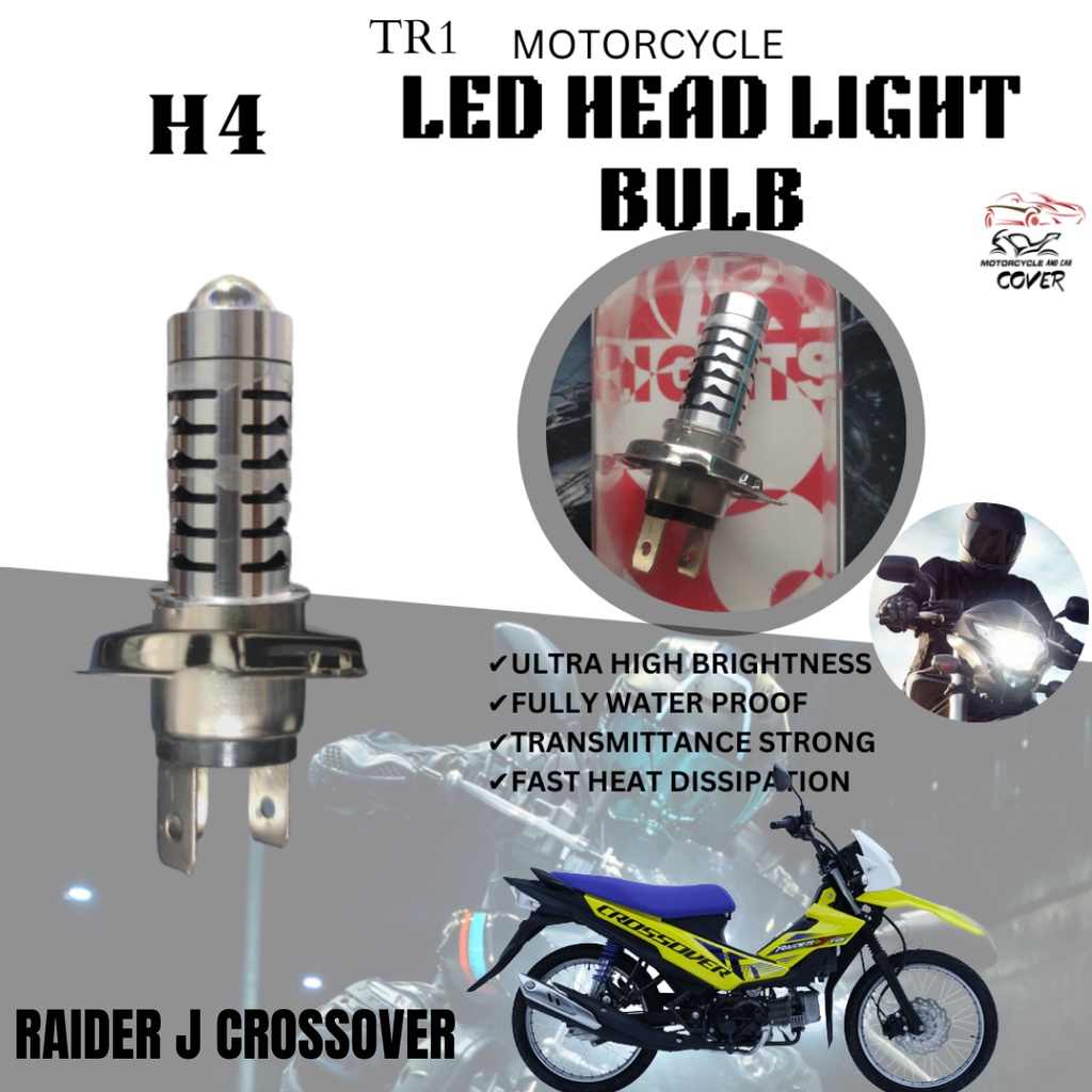 Motorcycle Headlight H4 LED TR1 For RAIDER J CROSSOVER | Moto LED ...