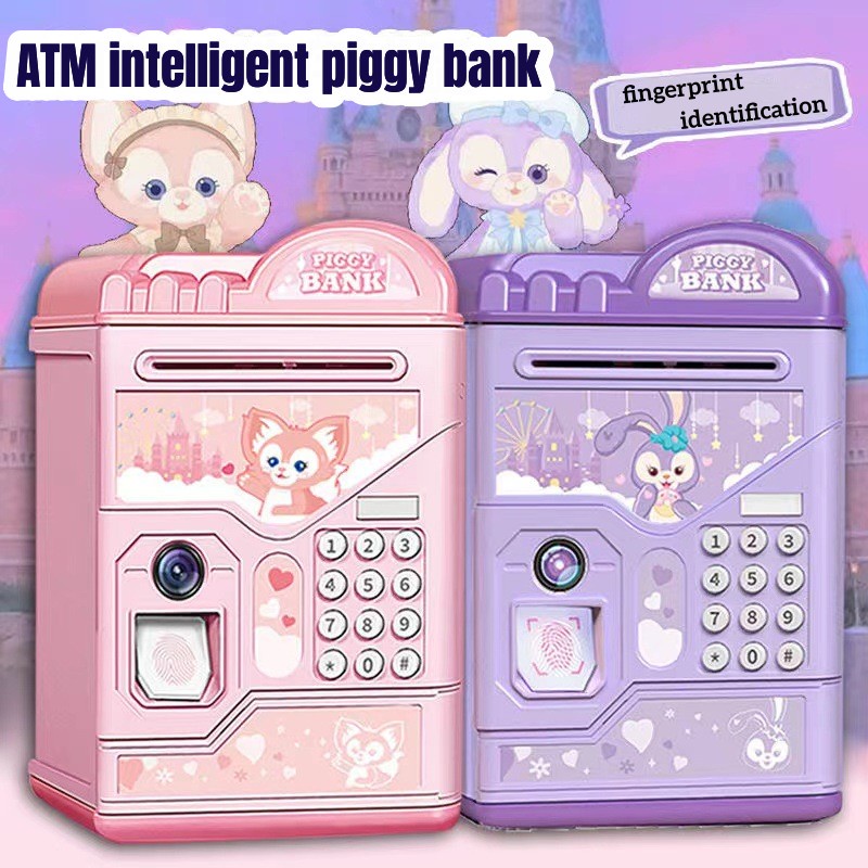 Coin bank Savings Machine Bank Cartoon Character Money ATM Children ...