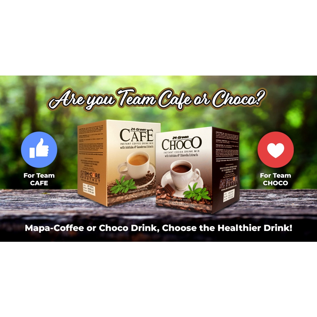 24 GREEN CHOCO + 24 GREEN CAFE WITH FREE 24 GREEN CHOCO | Shopee ...