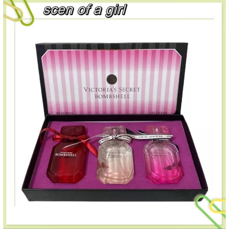 Victoria's Secret Bombshell mini perfume gift set 30ml X3( 3 pcs ) us ...
