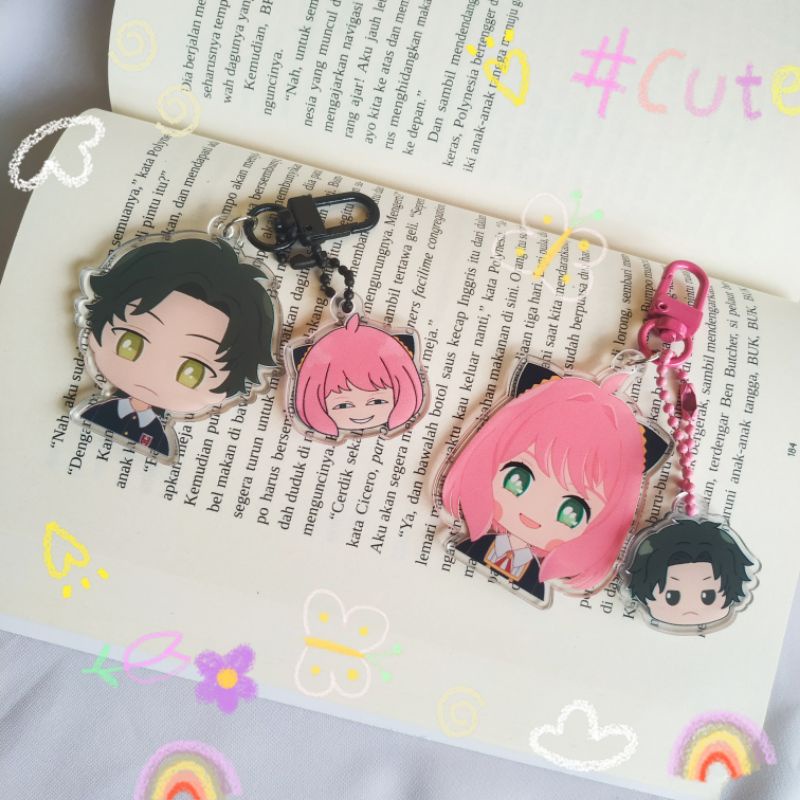 Spy X FAMILY Acrylic Keychain Anya Forger Damian Desmond DamiAnya ...