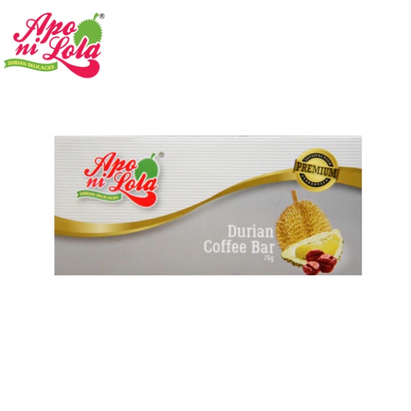 Apo ni Lola | Special Creamy Durian Coffee Bar 75grams | Davao Sweets ...