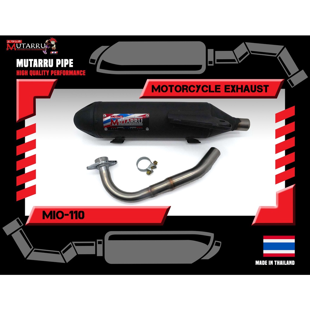 MUTARRU POWER PIPE V3 FOR MIO SPORTY (made in thailand) | Shopee ...