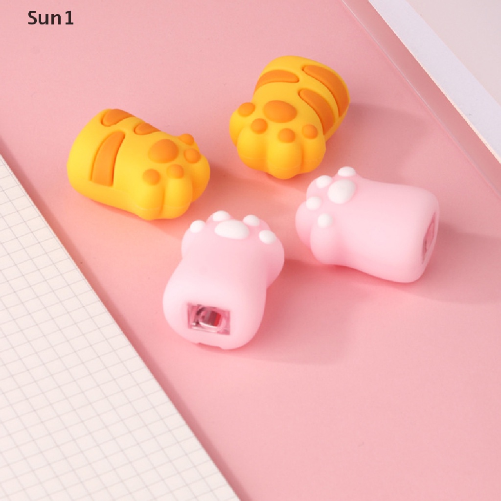 Sun1> Creative Lovely Cat Claw Pencil Sharpener Cartoon Cute School ...