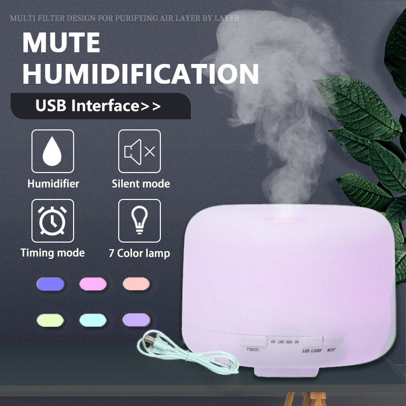 7 LED Air Humidifier With Essential Oil Diffuser Aromatherapy ...