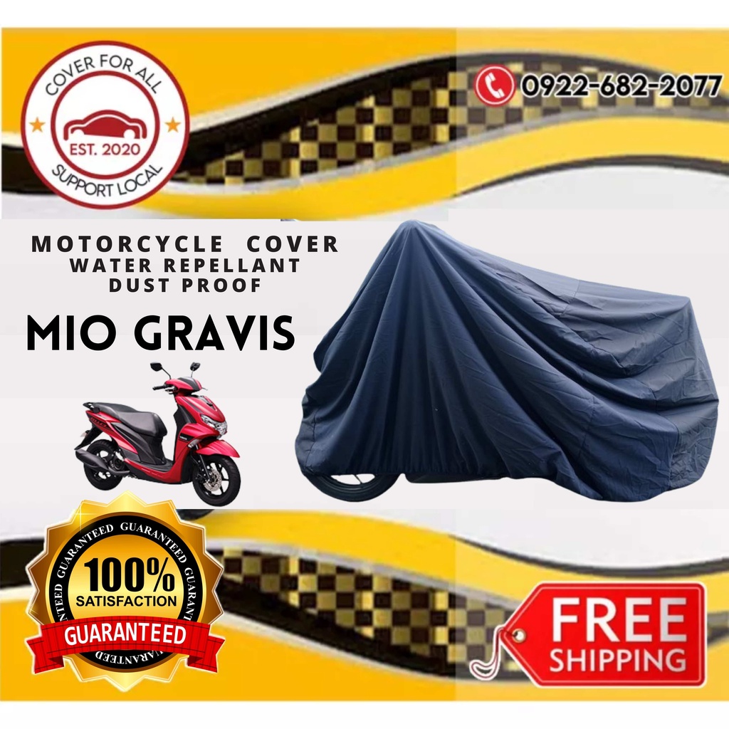 MIO GRAVIS MOTORCYCLE COVER HIGH QUALITY WATER REPELLANT DUST AND ...
