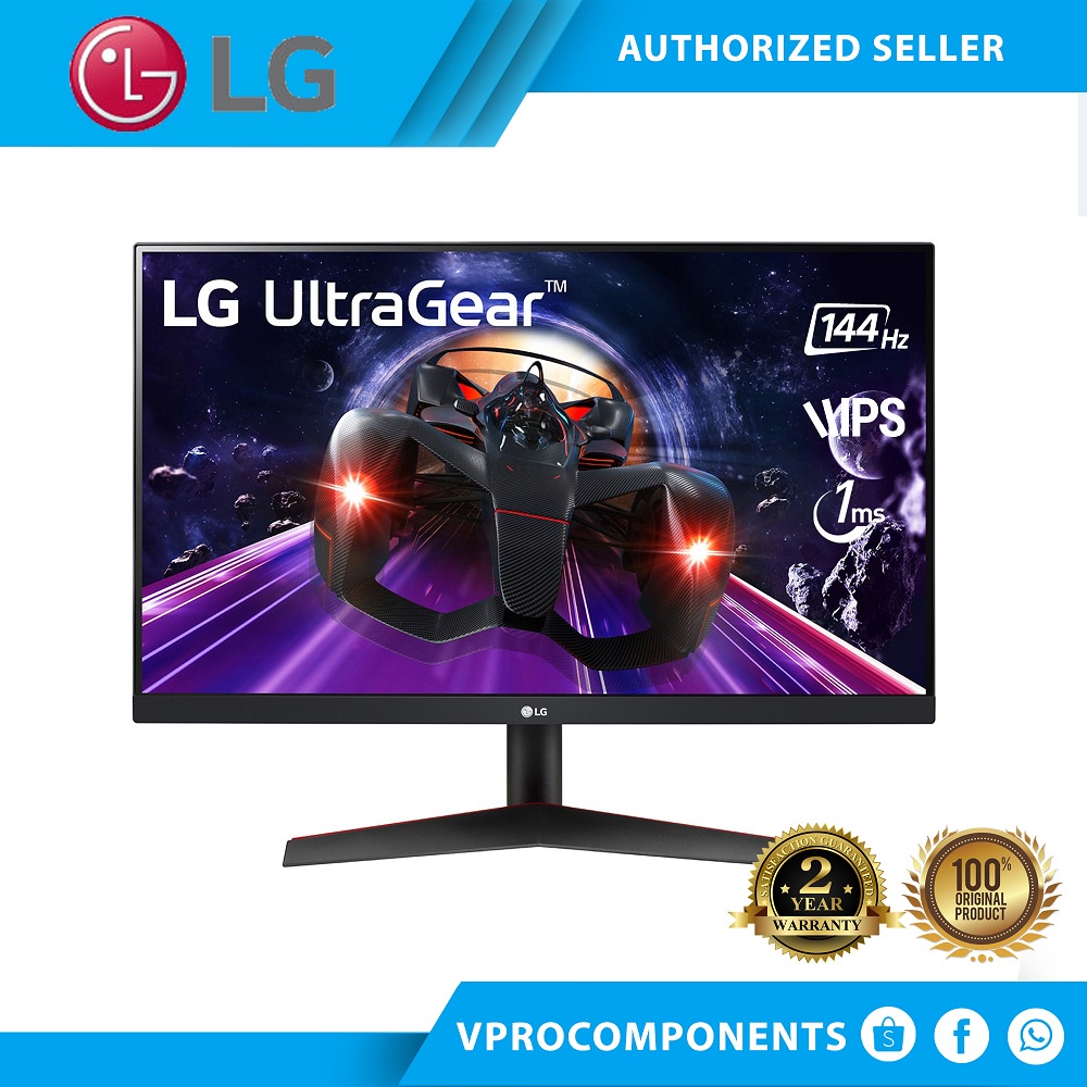 LG 24GN600-B 24'' UltraGear FHD (1920x1080) IPS 1ms 144Hz HDR Gaming ...
