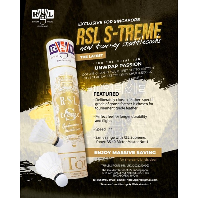 RSL S-treme Shuttlecock | Shopee Philippines