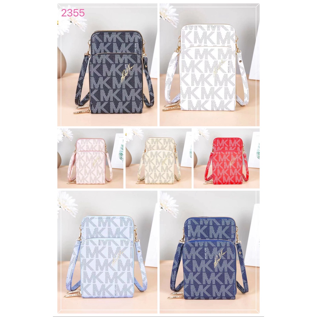 Mk Small Leather Sling Bag Shoulder Bag #2355 | Shopee Philippines