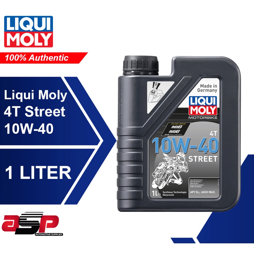 Liqui moly 4T 10w40 Street Motorcycle Oil 1 Liter | Shopee Philippines