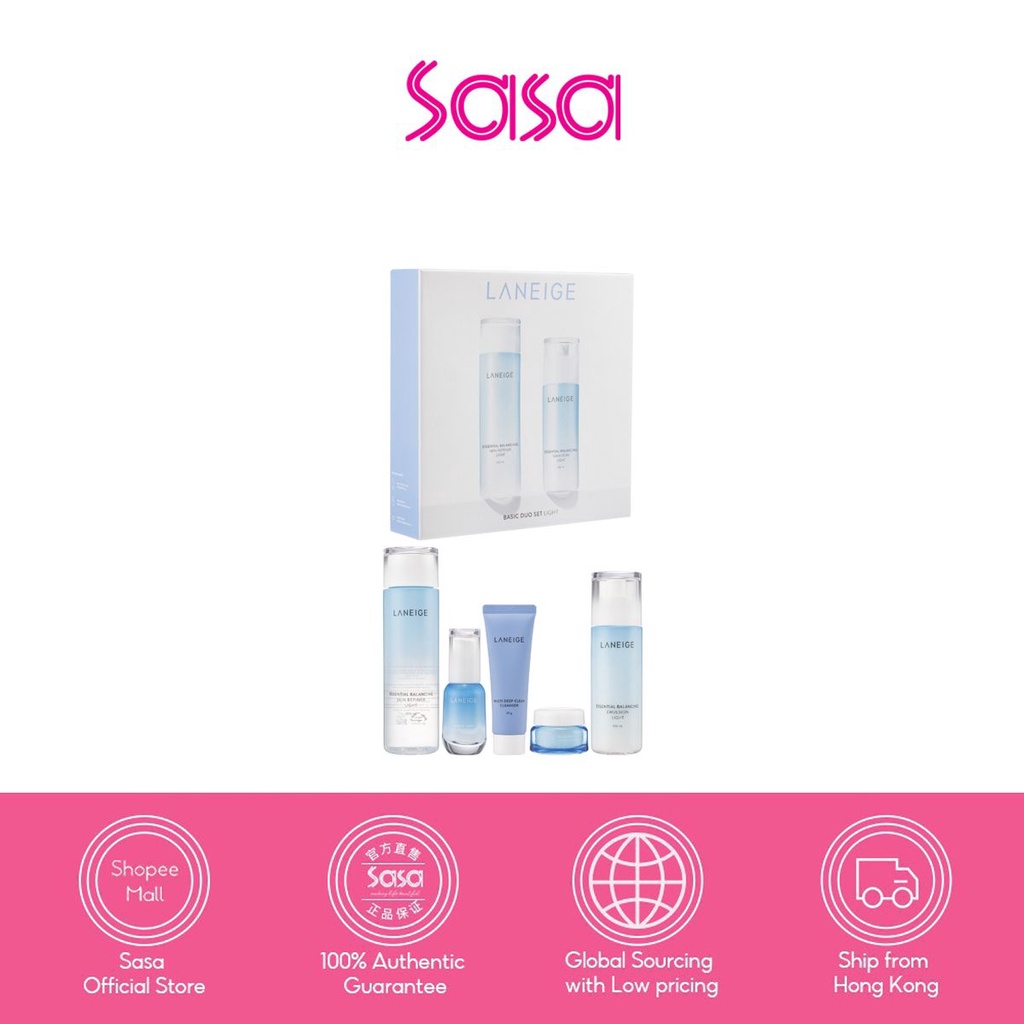 Laneige Basic Duo Set_Light 2022 Edition 5pcs | Shopee Philippines
