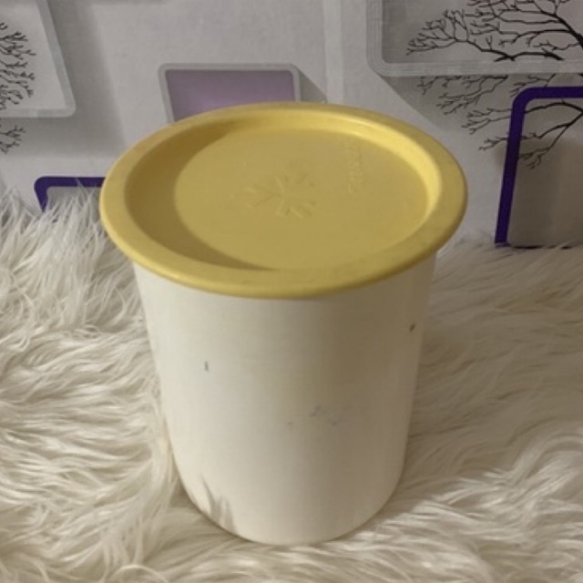 PUTIH Tupperware second 1.2 LITER Round White Jar | Shopee Philippines