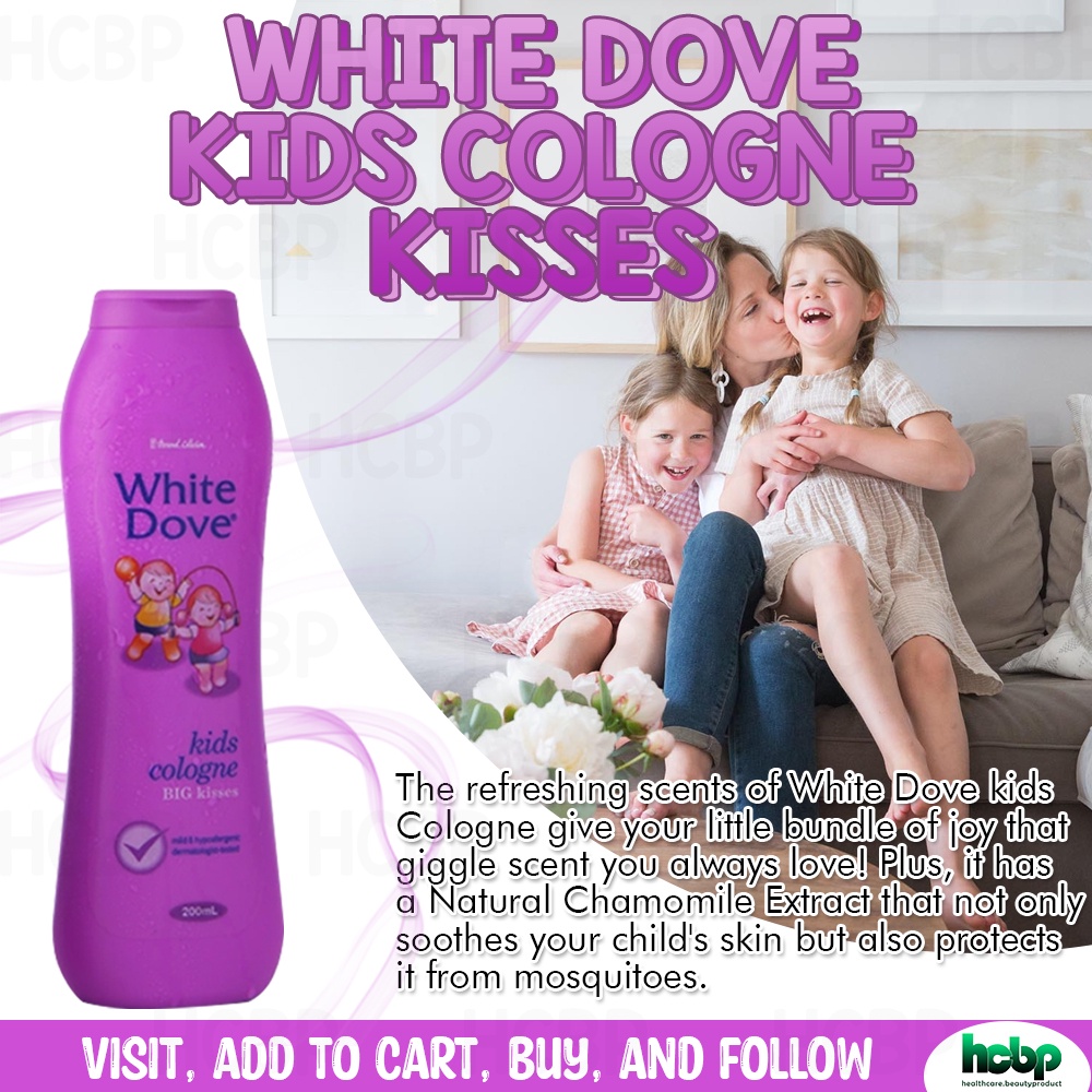 Personal Collection White Dove Kids Cologne KISSES 200ml Mild Sweet ...