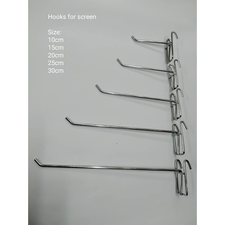 MAPLE SHOP's 10/15/20/25/30cm (10pcs) WIRE MESH HOOK SCREEN THICK KAPAL ...