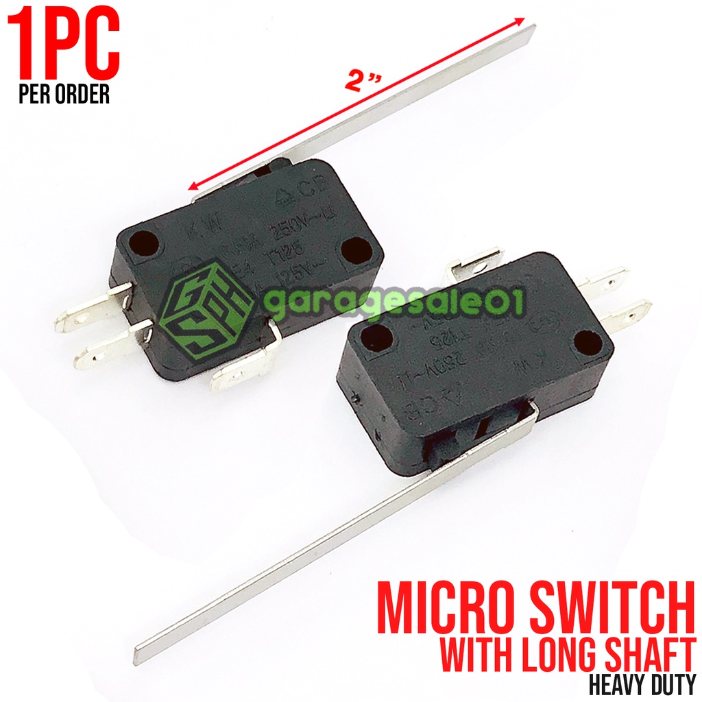 Microswitch With Long Shaft/With Long Straight Lever/Hinge Arm Micro Switch | Shopee Philippines