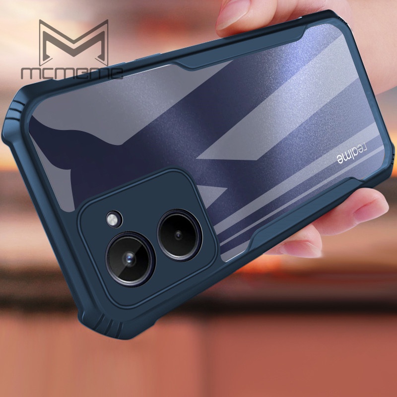 Hybrid Acrylic TPU Frame Rugged Armor Case Cover Realme 13 12 11 10 5G ...