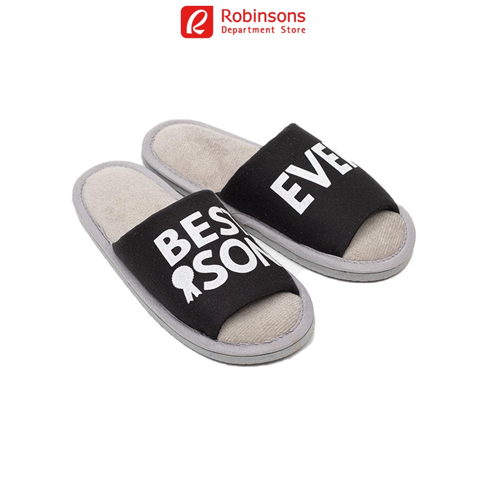 Tender Toes Boys Bedroom Slippers Best Son (Gray) | Shopee Philippines