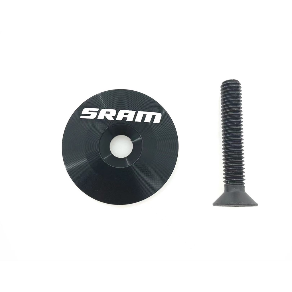 SRAM Aluminum Bicycle Stem Headset Top Cap 28.6mm 1 1/8" Steerer Fork ...