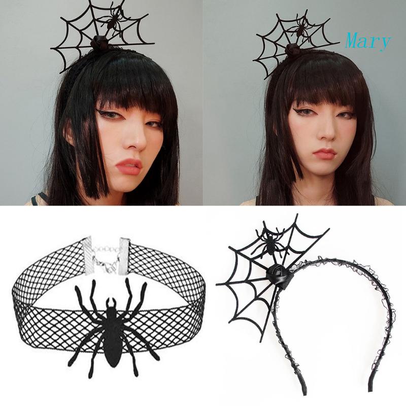 Mary Fancy Cosplay Costume Halloween Novelty Necklace Lace Spider Webs ...
