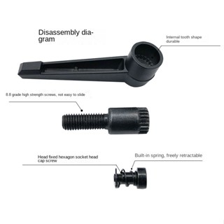 Adjustable Tightening Handle Screw 7 Seven-Shaped Self-Locking Ratchet ...