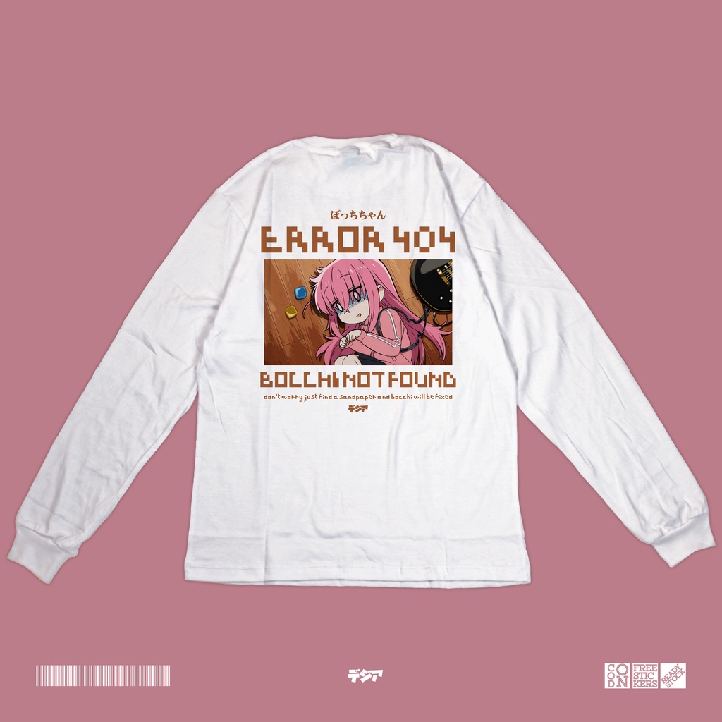 Bocchi The Rock Hitori Gotoh Kesoku Band Error Meme Bocchi Longsleeve T ...