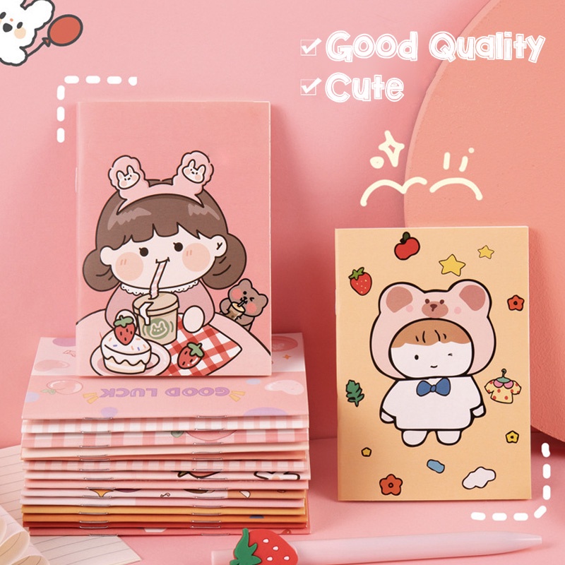 Korean cute mini notebook Children's Cartoon Writing Note books School ...