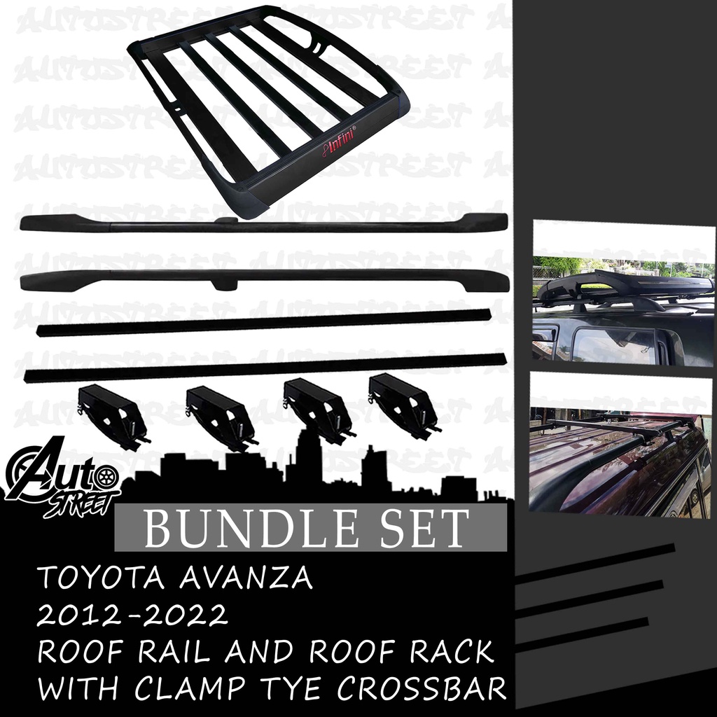 Toyota Avanza 2012-2022 Roof Rack 50x38 INFINI LLCP-436 B Bundle with ...
