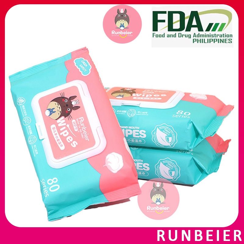 RUNBEIER baby Wipes 80 pcs Direct Supplier Organic Baby per pack ...