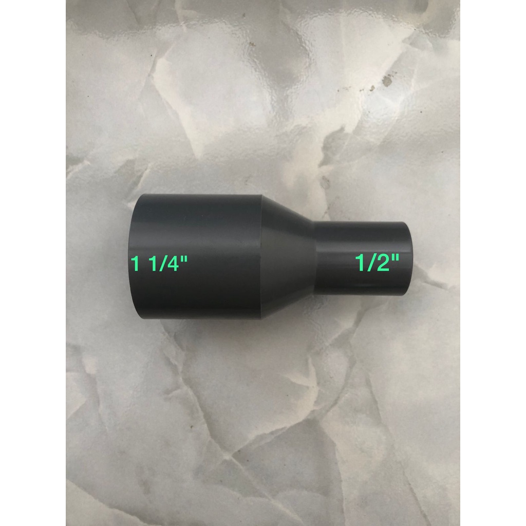Vlok Sock/Reducer Socket PVC 1 1/4" x 1/2" 1 1/4x1/2 inch Rucika/Power ...