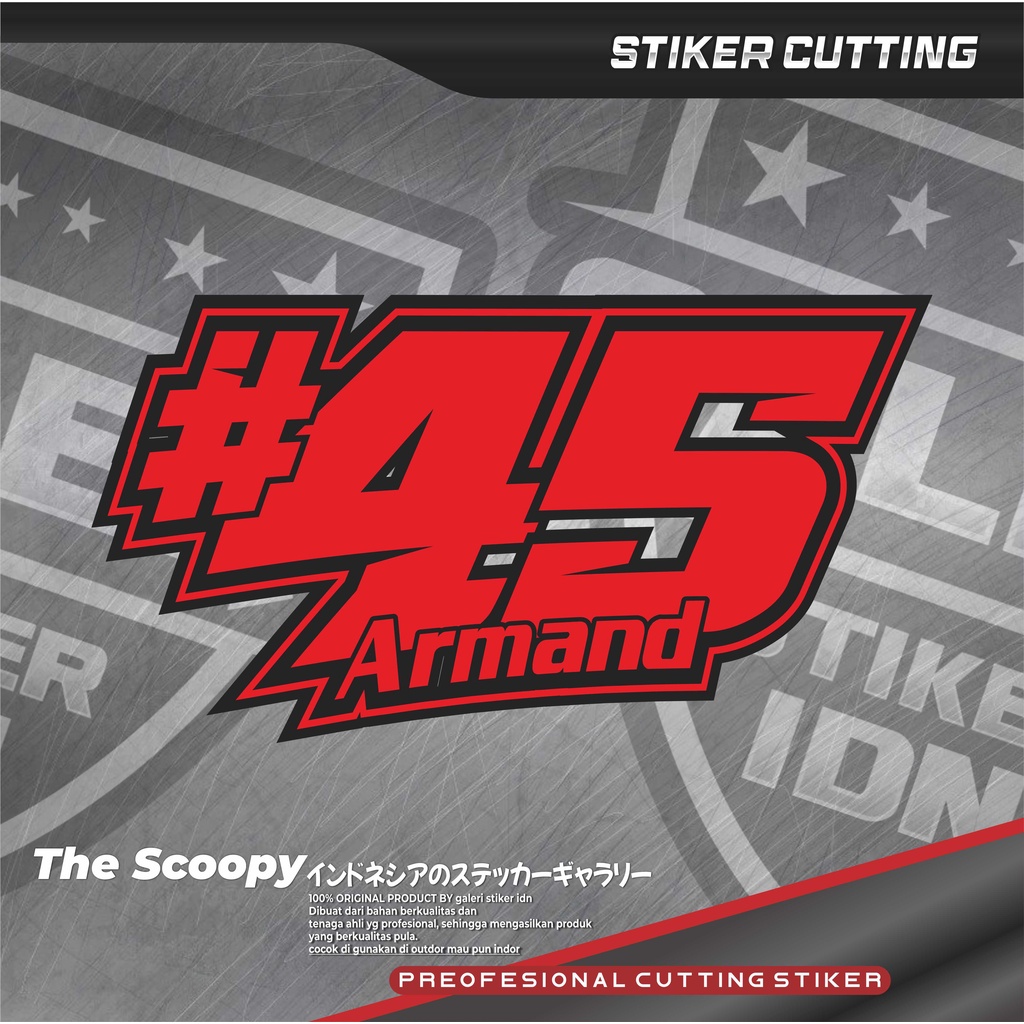 Sticker RACING NUMBER STICKER RACING NUMBER NAME STICKER RACING STICKER ...